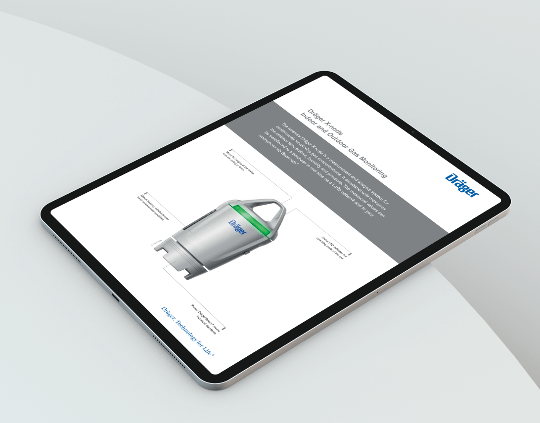 Dräger X-node: Mobile gas monitoring and detecting